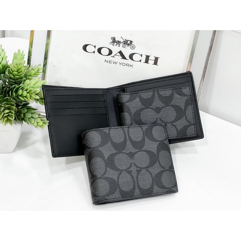 3-In-1 Wallet In Signature Canvas | Shopee Thailand