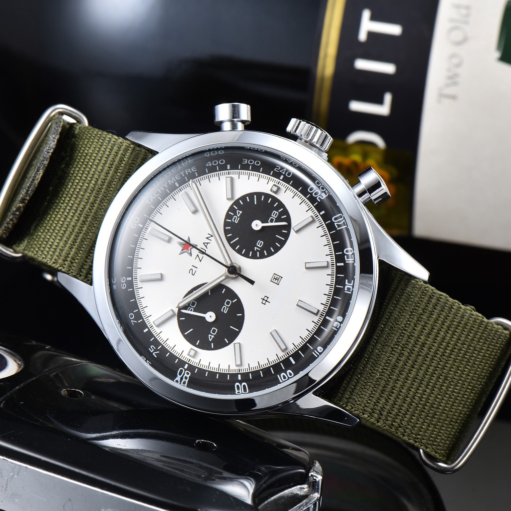 Pilot Seagull Movement 1963 Chronograph 38mm Mens Quart Watch 40mm ...
