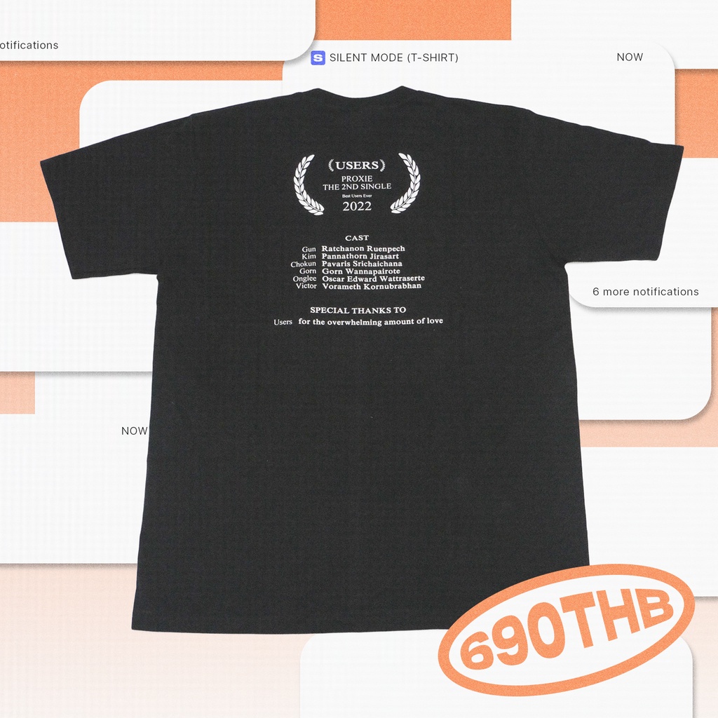 Pre-order PROXIE - T-Shirt คนไม่คุย(Silent Mode) Single2 - proxie ...