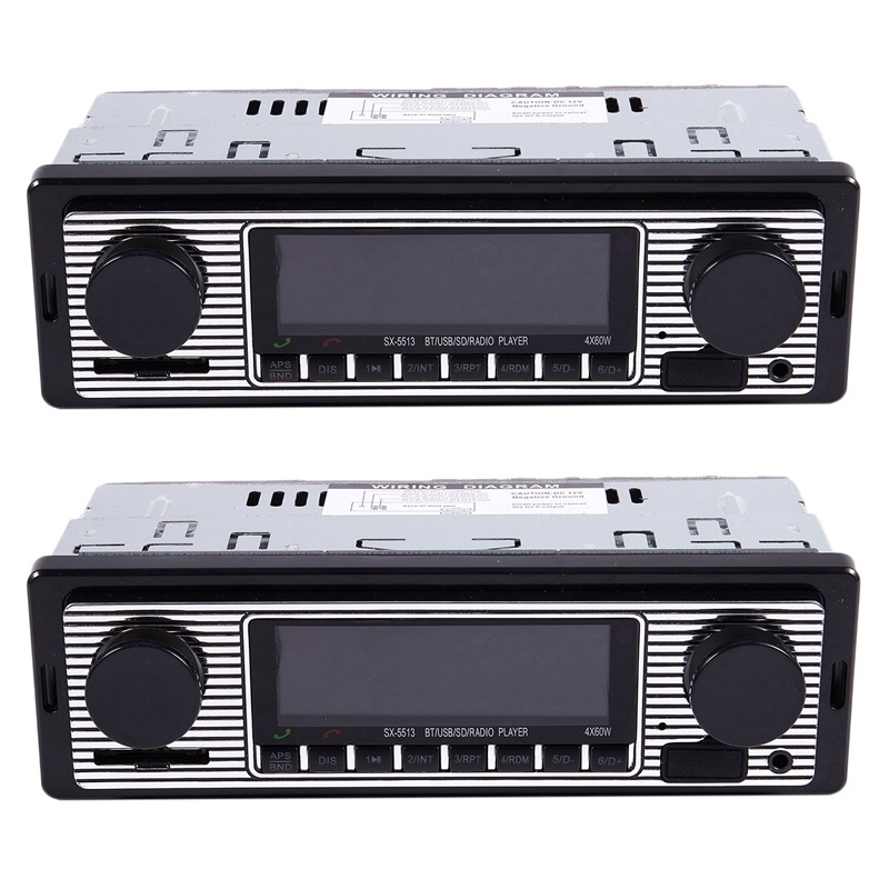 B2X car radio Bluetooth Vintage MP3 player Stereo USB AUX Classic Car ...