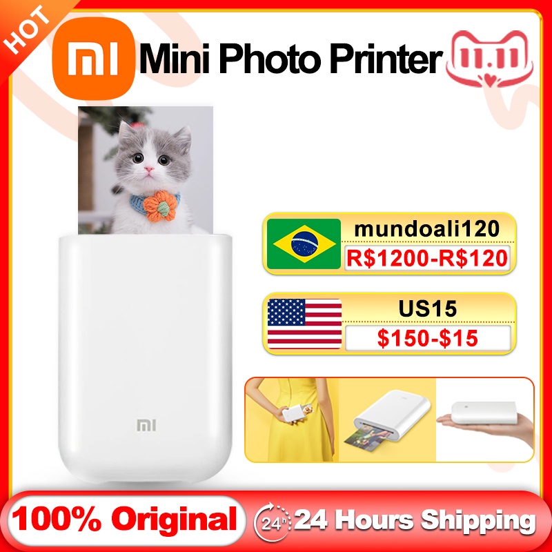 Xiaomi Mijia Portable Mini Printer Pocket Photo ZINK Thermal Color ...