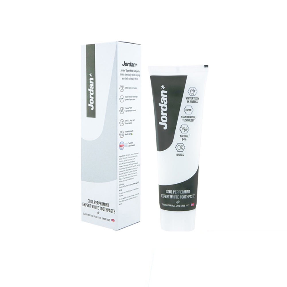 Jordan จอร์แดน ยาสีฟันผู้ใหญ่ รุ่น Expert white 100 g - jordan_thailand ...