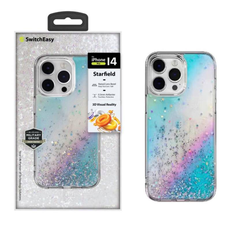 switcheasy Starfield 3D Glitter Resin case for iPhone 14 14Max 14 Pro14 ...