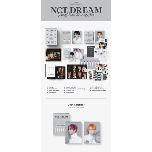 2023 SM SEASONS GREETINGS ปฏิทิน - NCTDREAM NCT127 WAYV EXO aespa Red Velvet Shinee TVXQ ...