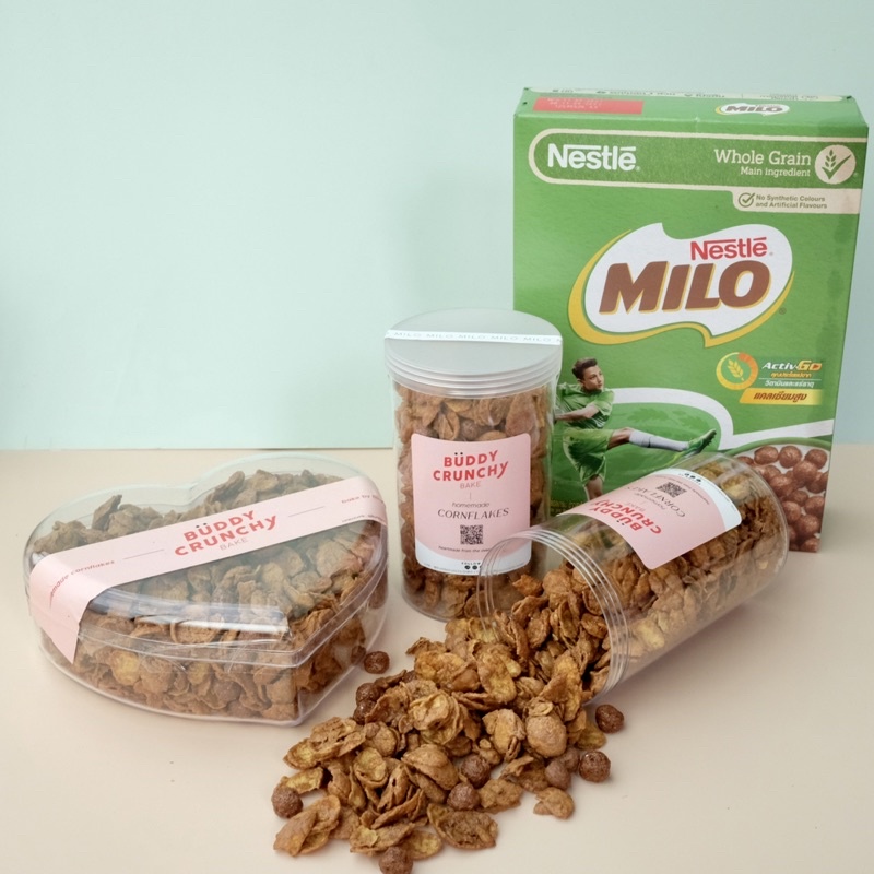 คอร์นเฟลคกรสไมโล Cornflakes Milo crunchy choco ball flavor | Shopee ...