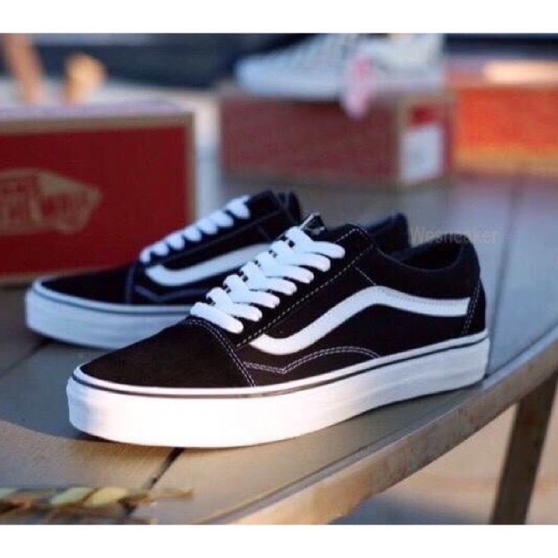 Vans Old Skool (size36-45) Black | Shopee Thailand
