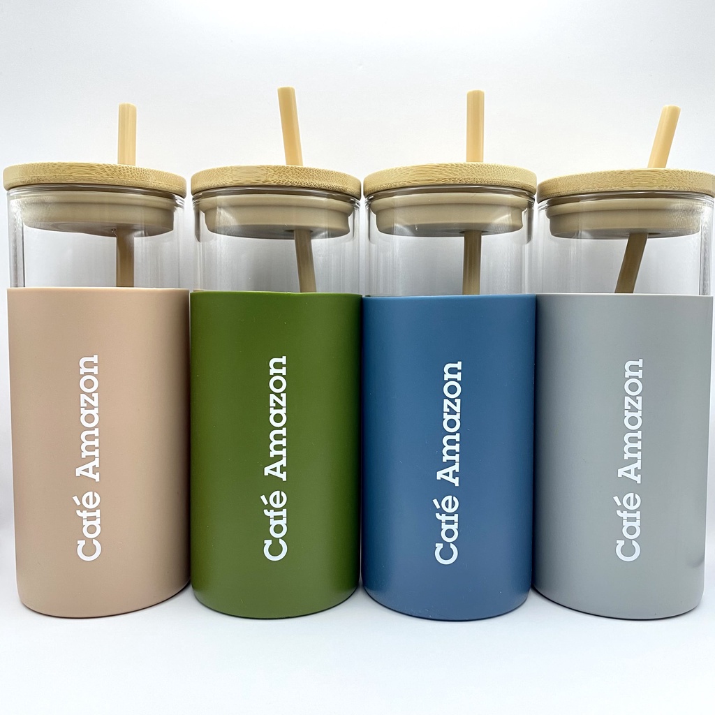 แก้วใส Earth Tone แก้วใสอเมซอน Cafe Amazon Earth Tone Glass Tumbler 22 ...