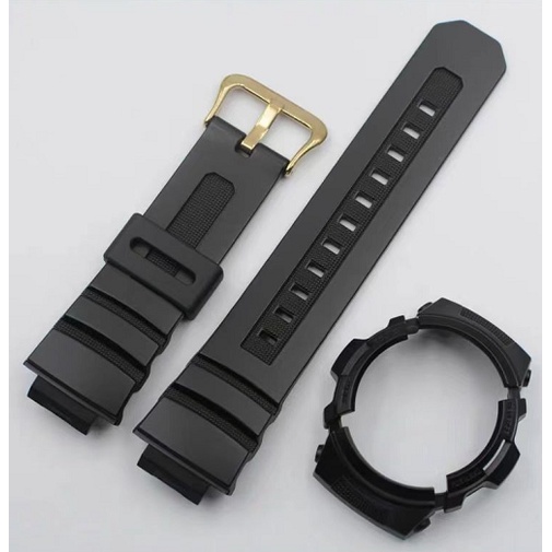 AW590/AW591/AWFM100/AWFM110 strap and bezel for Gshock Matte black w ...