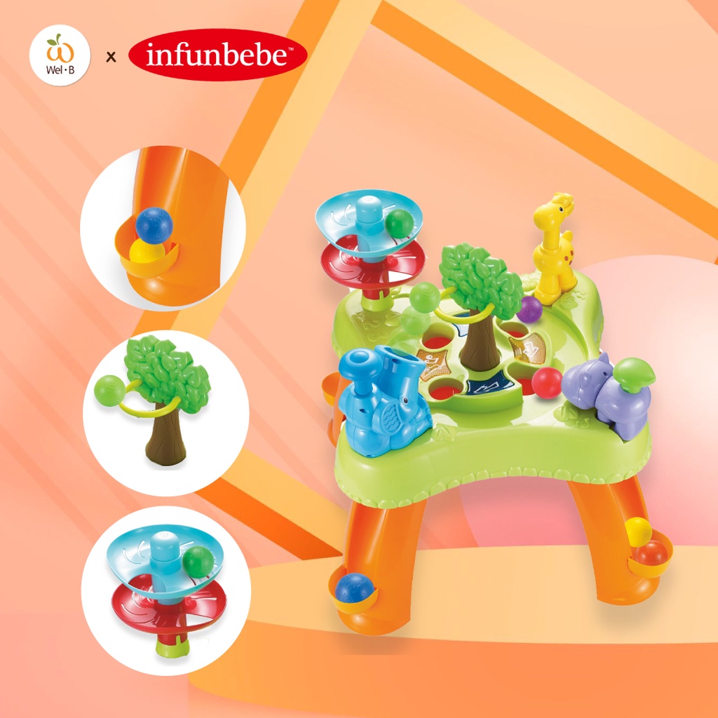 Wel-B x Infunbebe Activity Ball Run Table (โต๊ะกิจกรรมบอลกลิ้ง) - ของ ...
