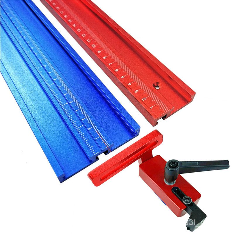 Woodworking Tools Chute Aluminium Alloy T-tracks 800mm T Slot w/ Scale ...
