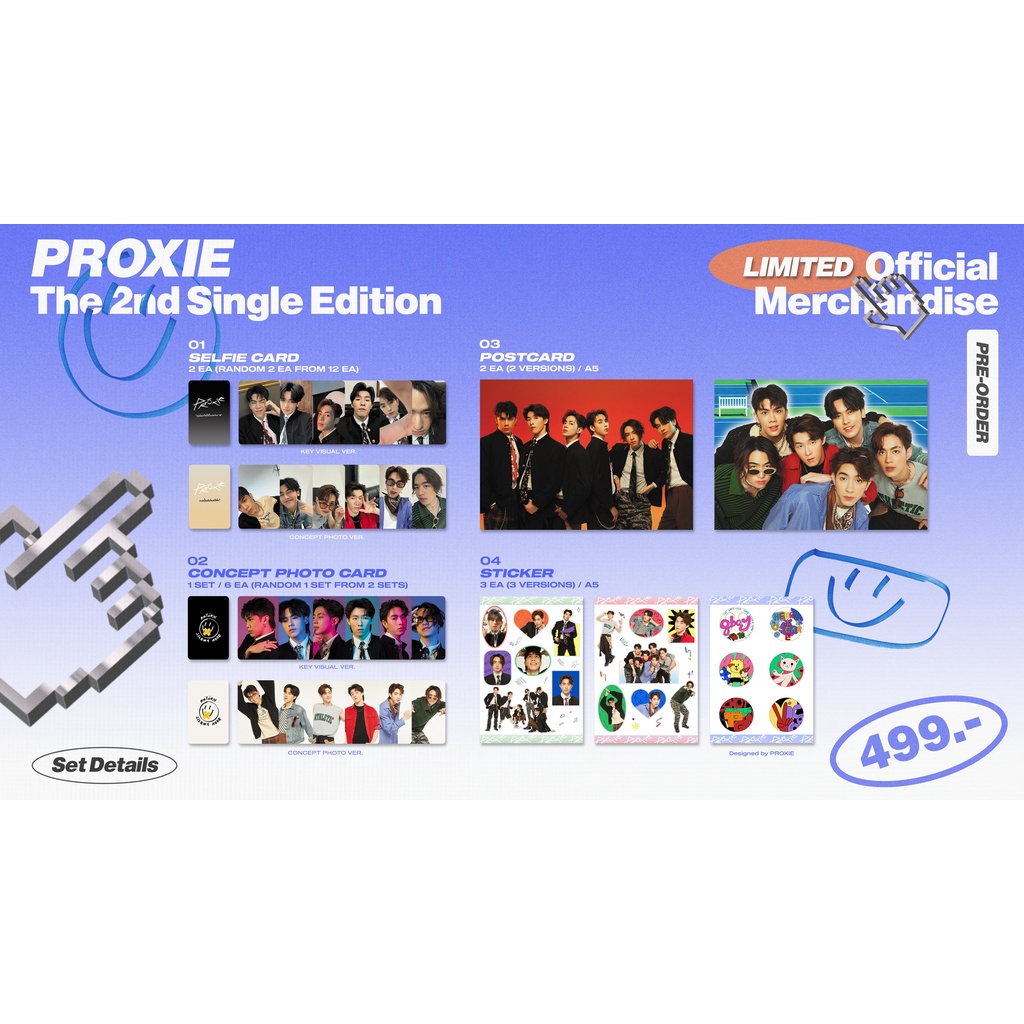 Merchandise PROXIE - The 2nd Single Edition แยกขายสินค้า | Shopee Thailand