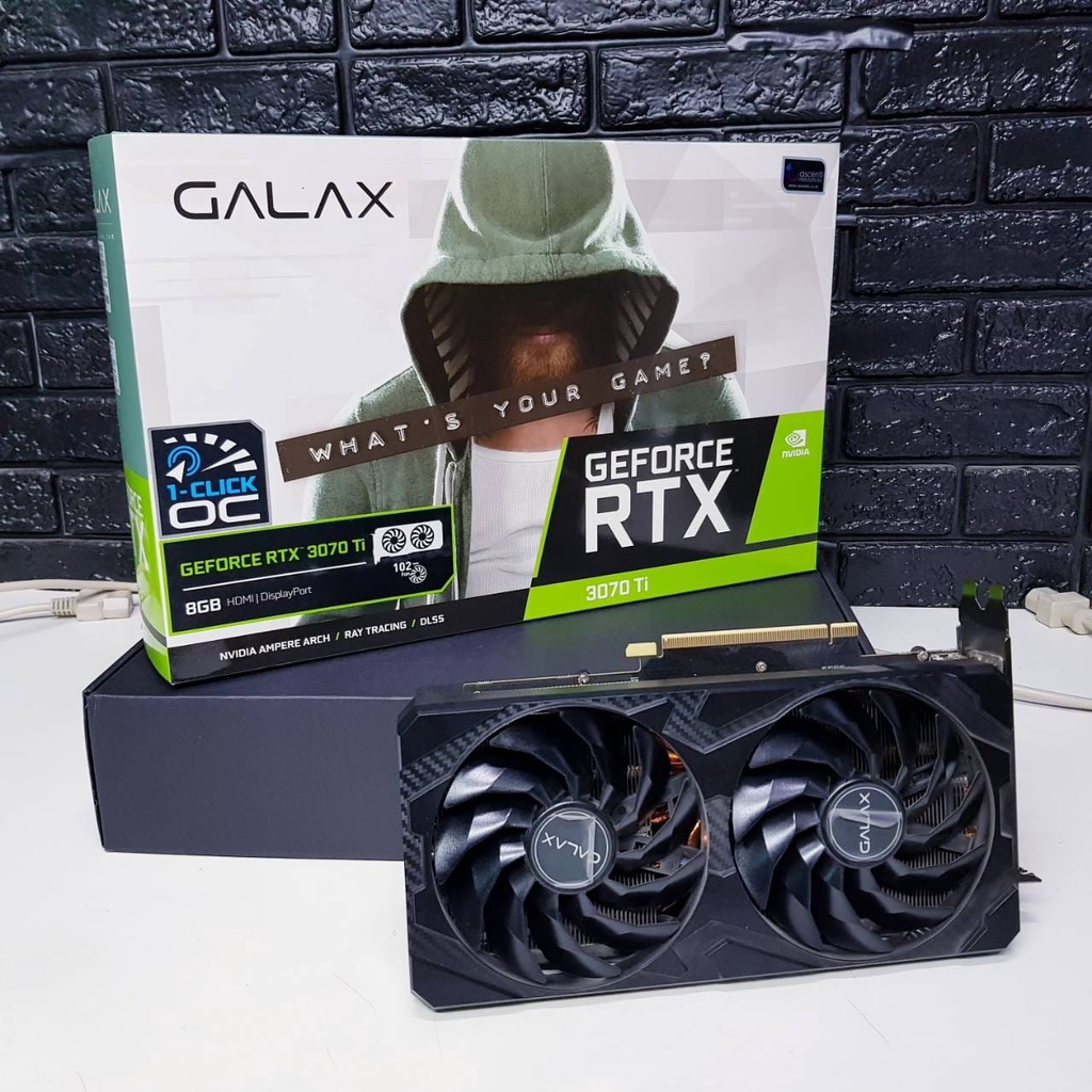 การ์ดจอ GALAX VGA RTX 3070 Ti (1-Click OC) 8GB GDDR6X 256-bit ประกัน 2 ...