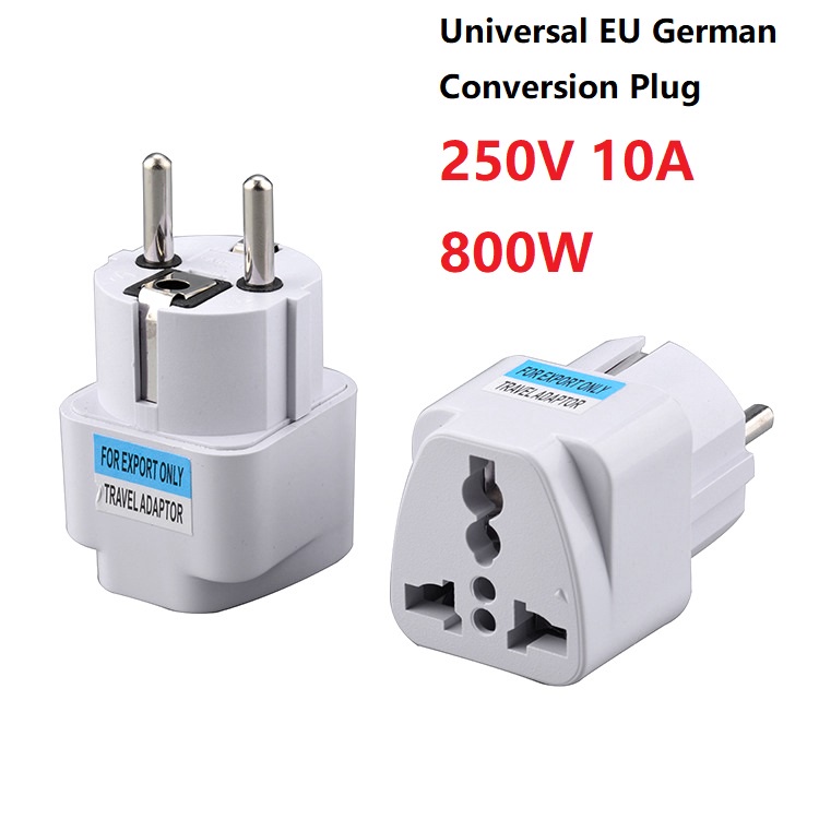 Universal EU German Conversion Plug Adapter European Chinese 250V 10A ...