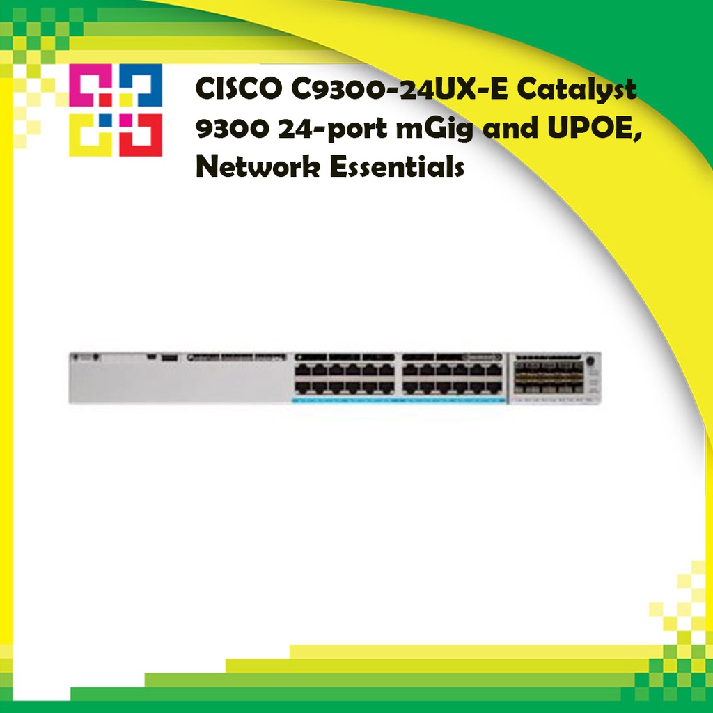 CISCO C9300-24UX-E Catalyst 9300 24-port mGig and UPOE, Network ...
