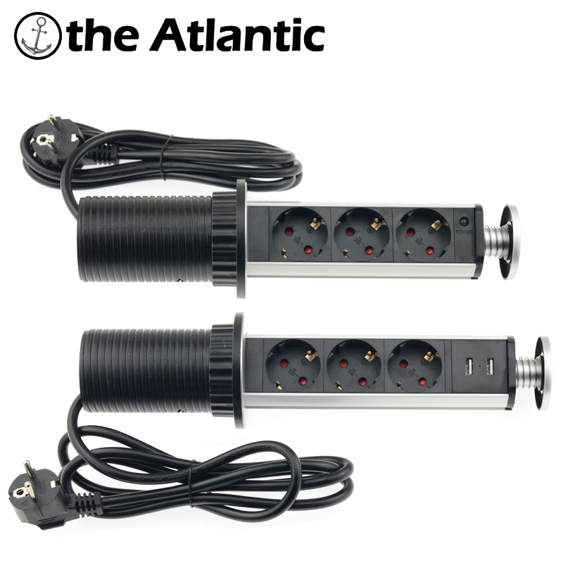 Eu French With Usb Pull Pop Up Retractable Socket Hidden Desktop Socket ...