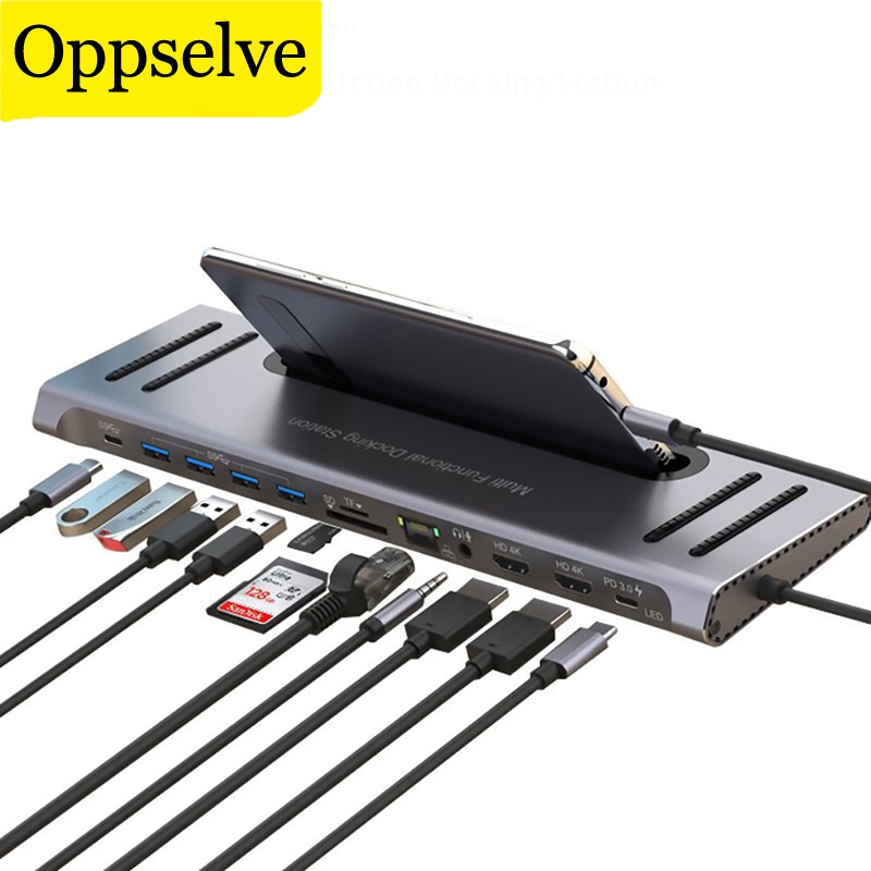 USB C Dock Sation USB C HUB to USB 3 0 HDMI-compatible RJ45 HUB for ...