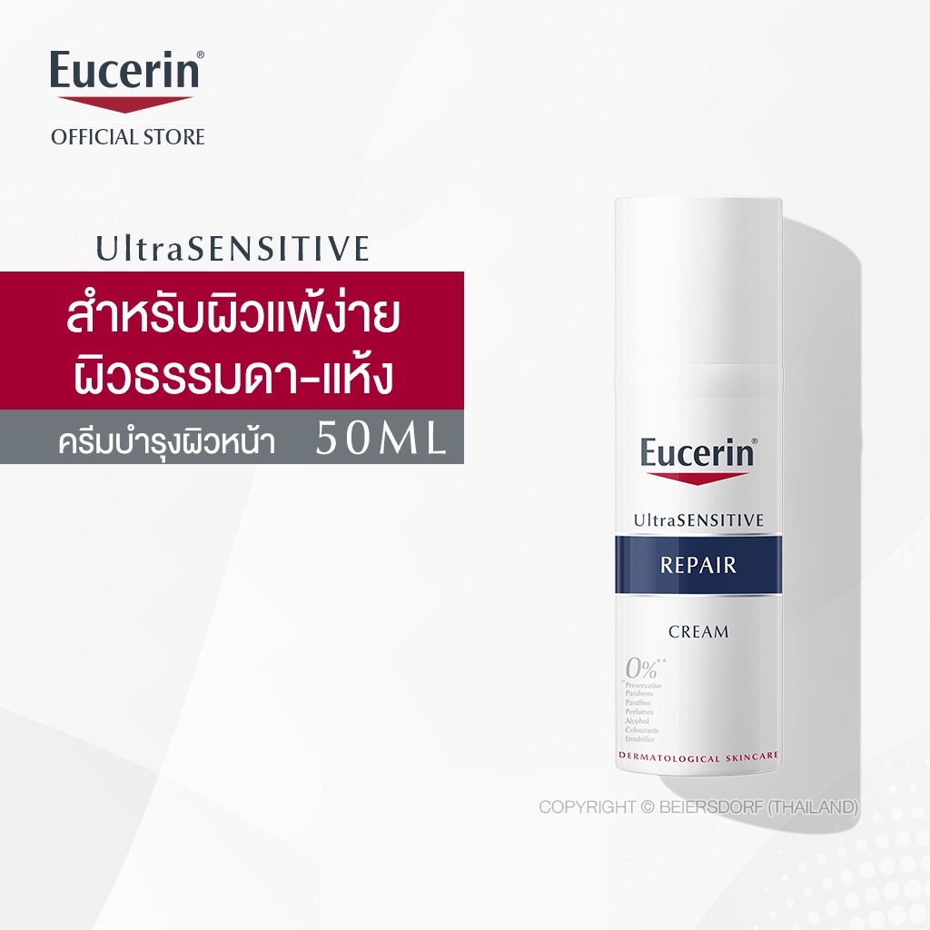 เซ็ตสุดคุ้ม Eucerin OMEGA Soothing Cream Atopic Face 2x50ml (ยูเซอริน ...