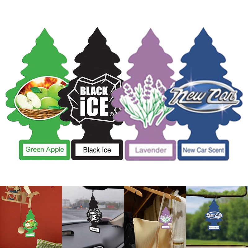 Little Trees น้ําหอมปรับอากาศในรถยนต์ ชั้นวางหนังสือในร่ม อะไหล่รถยนต์ ...