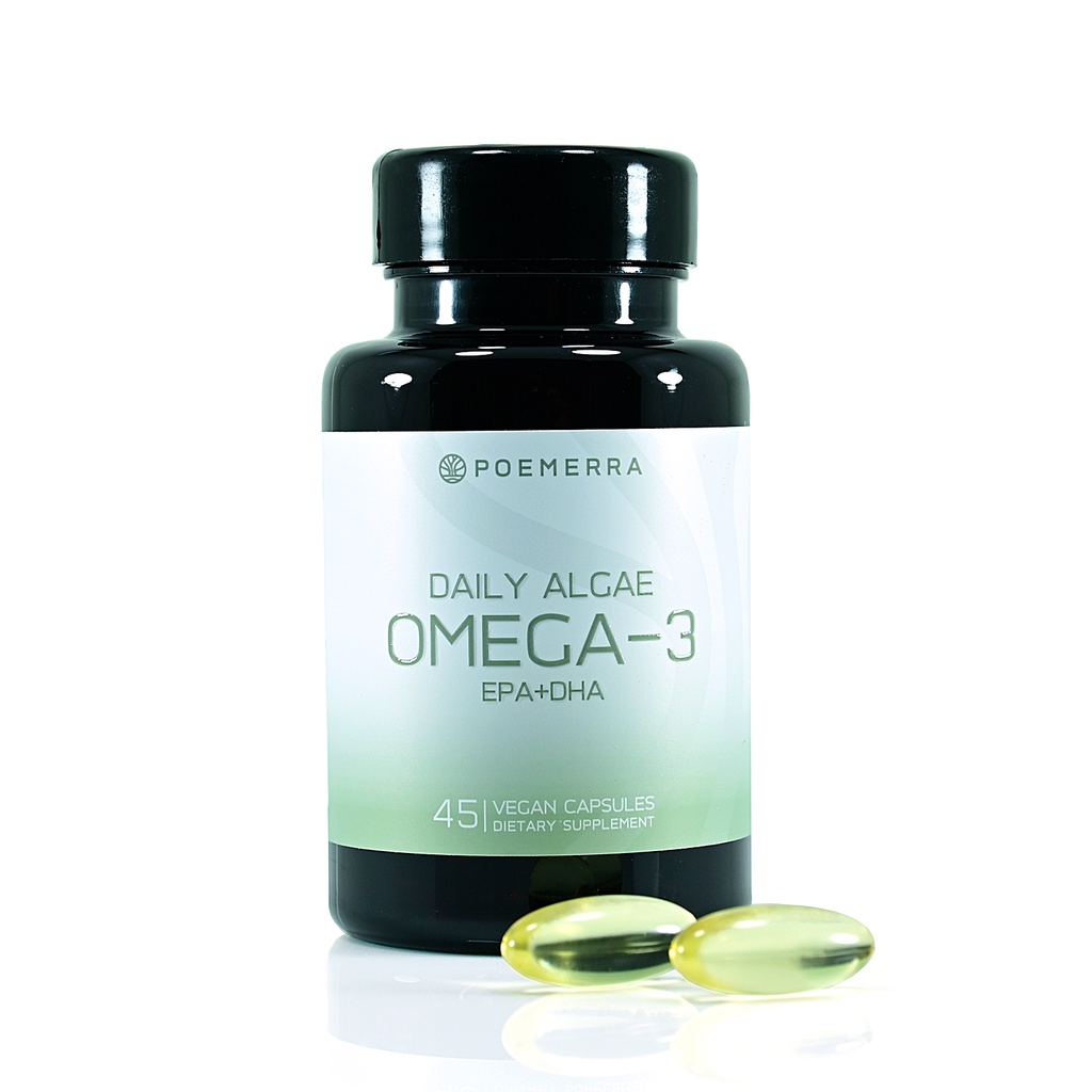 น้ำมันโอเมก้า 3 จากสาหร่าย Poemerra Daily Algae Omega-3 EPA+DHA 45 ...