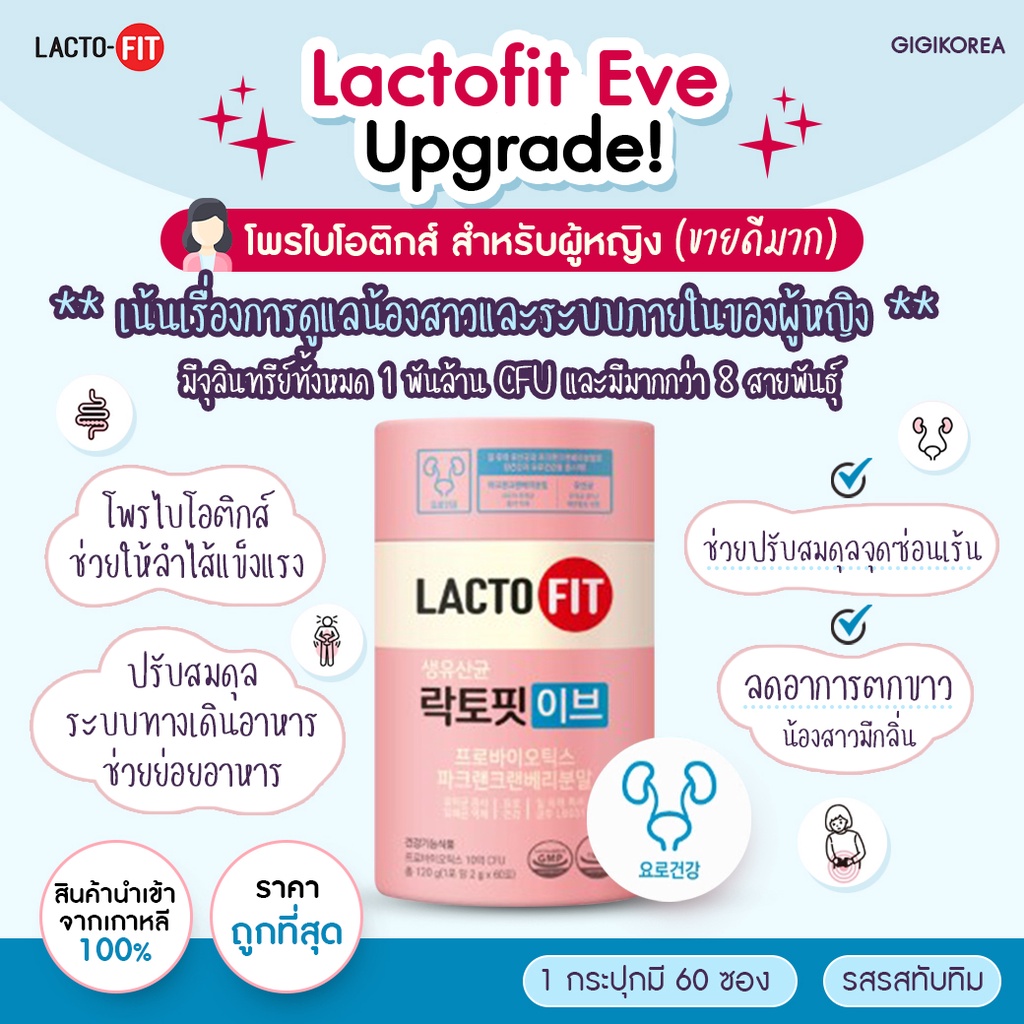 พร้อมส่ง 13 สูตร ของแท้ ถูกที่สุด Lacto Fit Prebiotic Probiotic Detox ...