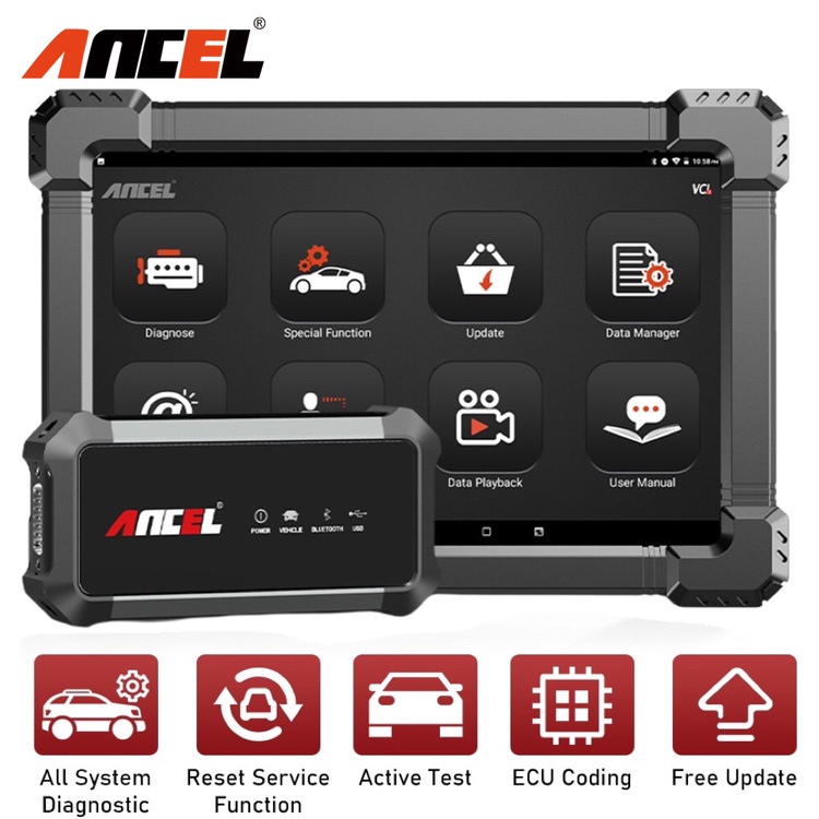 Ancel X7 OE-Level OBD2 Scanner Bluetooth Car Diagnostic Scanner With ...