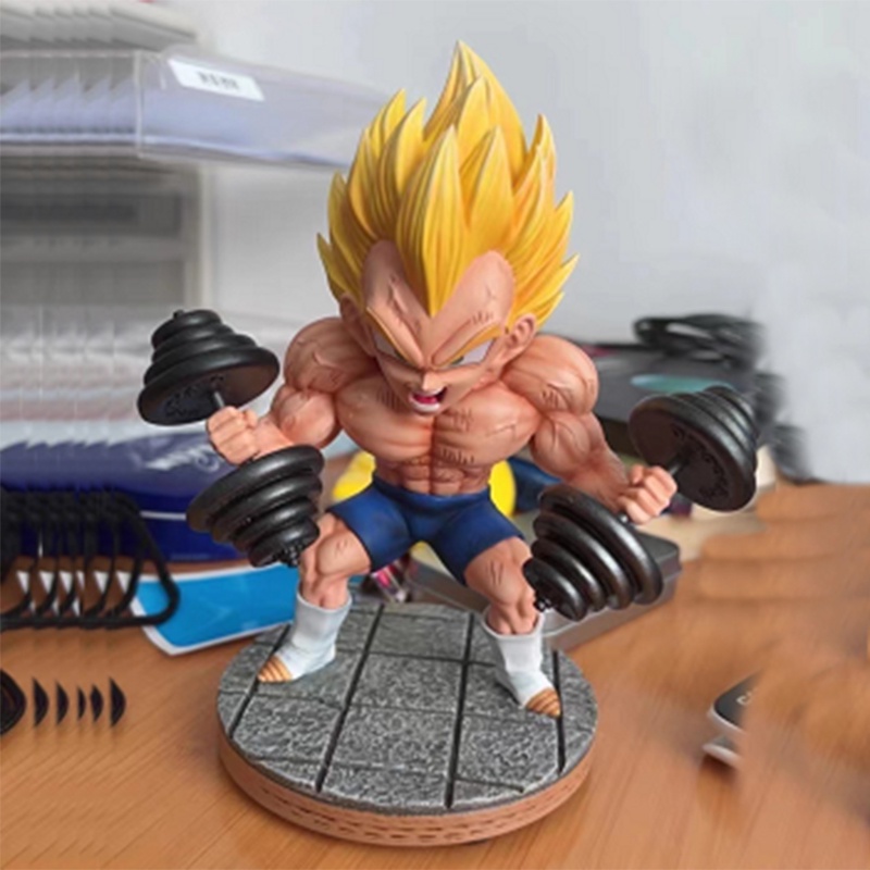 A17cm Dragon Ball Z Figure Vegeta Muscle Fitness IV Action Anime ...