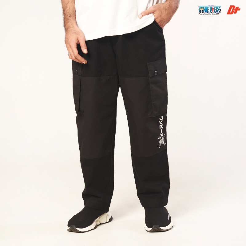 กางเกงขายาว ONE PIECE ลิขสิทธิ์แท้ 10OP-45 BK BLACK DT BKK OFFICIAL ...