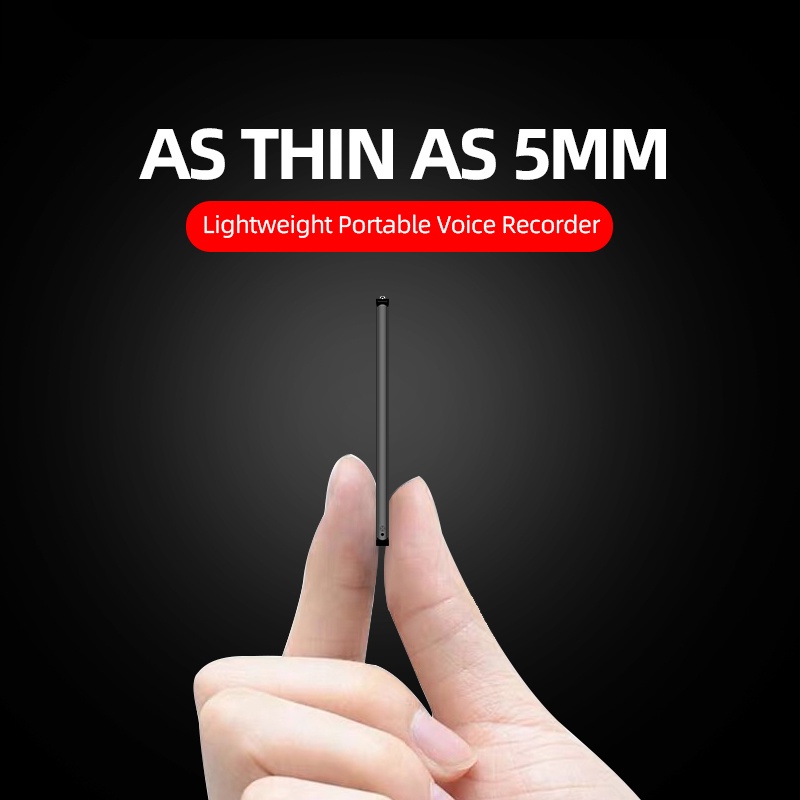 60Hours 32GB Thin Dictaphone Activated Mini Digtal Voice Recorder 16G ...