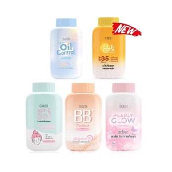 แป้งฝุ่น ศศิ SASI All Day Loose Powder มี 5 สูตร Super Oil Control/BB ...