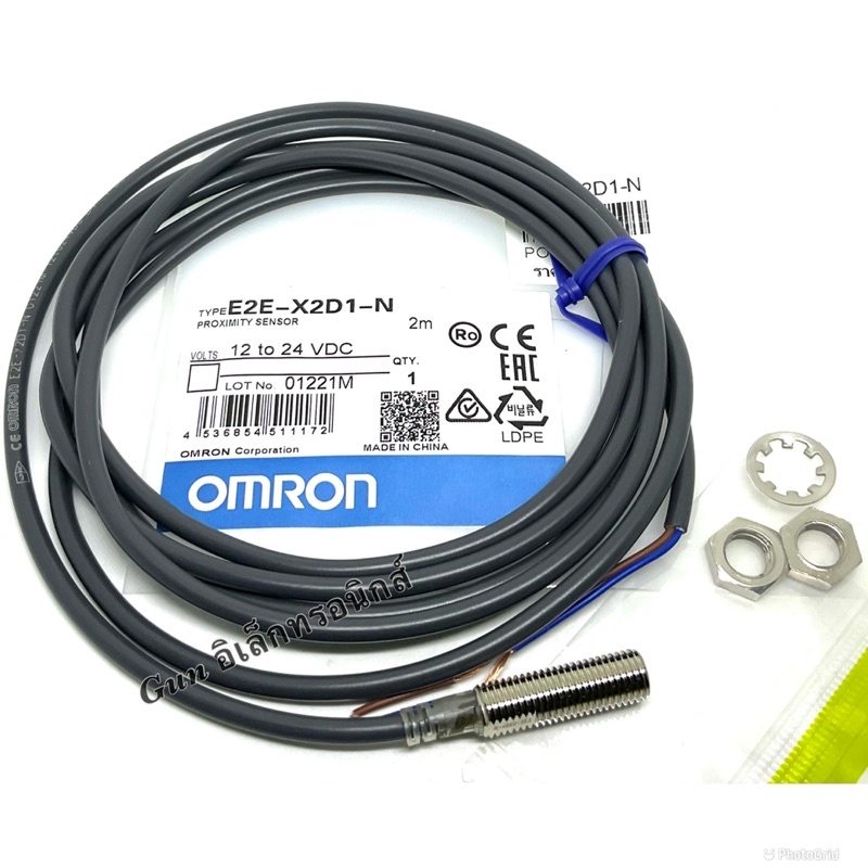 E2E-X2D1-N sensor เซ็นเซอร์ proximity 8M (2สาย NO)ใช้ไฟ12-24VDC ลดเหลือ ฿491