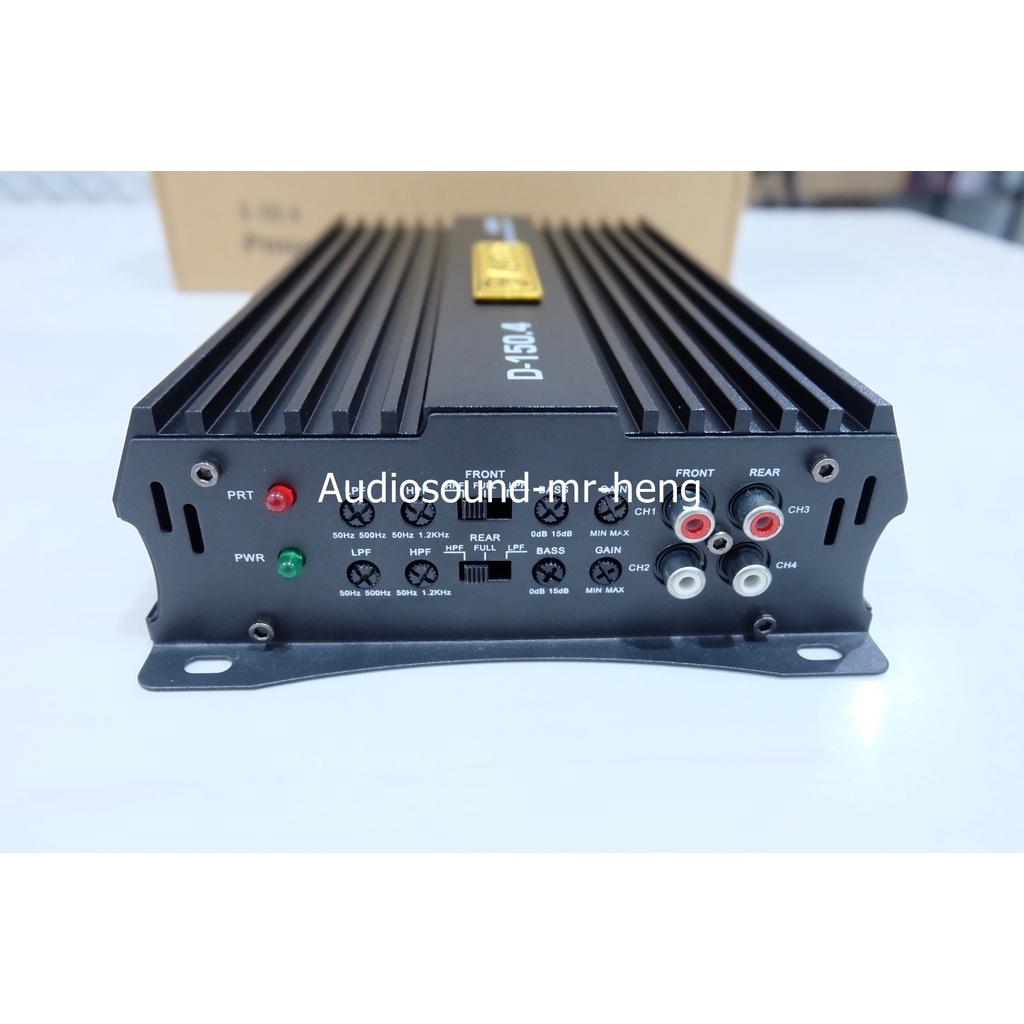 พาเวอร์แอมป์ แอมป์รถยนต์ คลาสดี CD-150.4 4CH 150W4 ขับกลางแหลม 16 ดอก ...