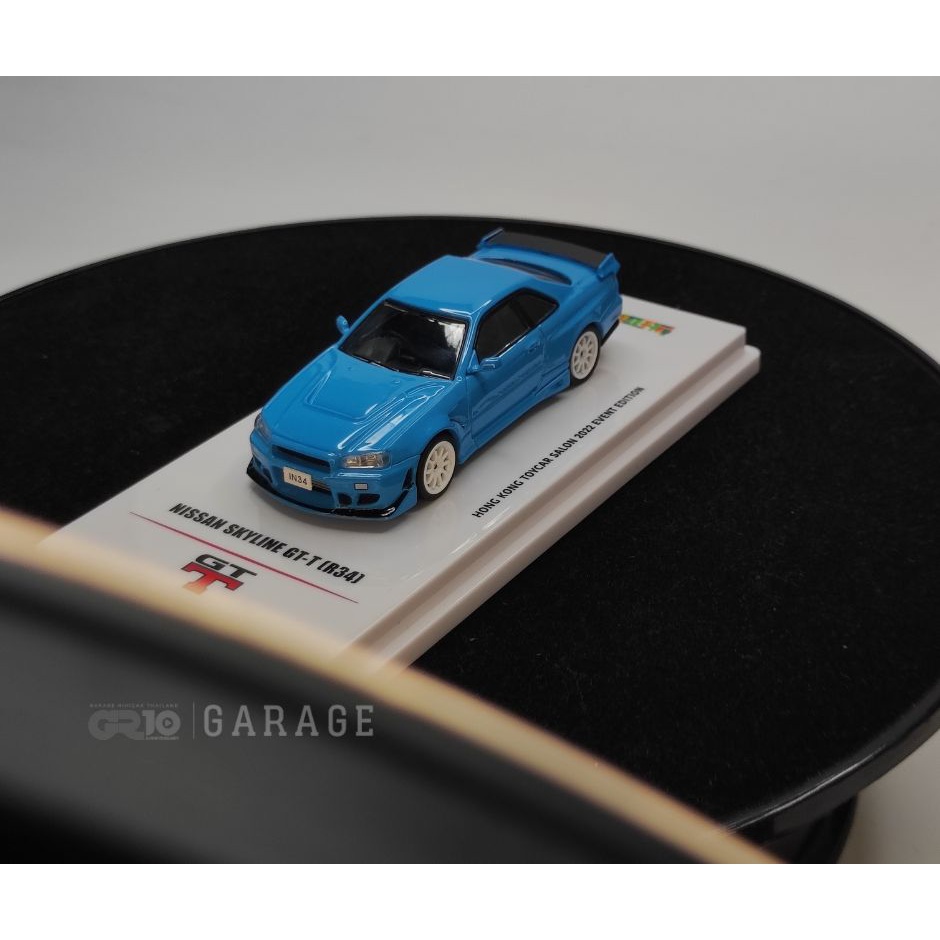 Nissan Skyline R34 GTT Baby Blue Hong Kong ToyCar Salon 2022 Event Edtio 1:64 (INNO64) | Shopee ...