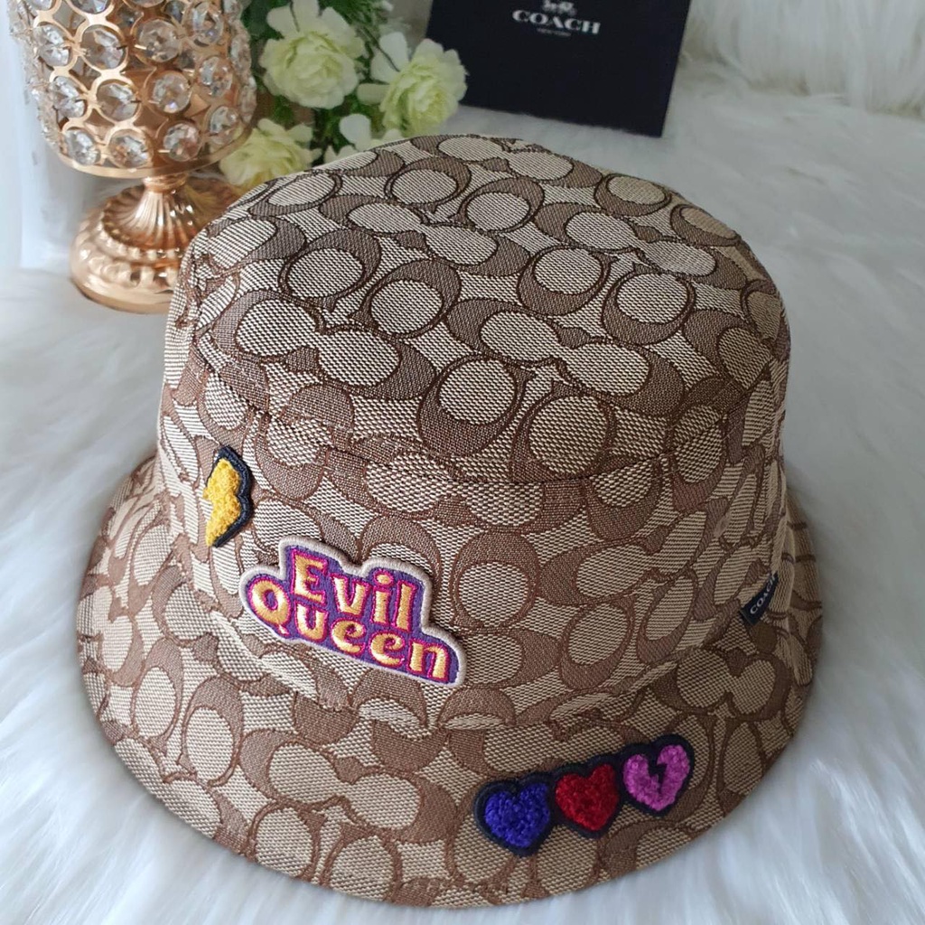 พร้อมส่ง แท้ New Coach หมวก DISNEY X COACH SIGNATURE JACQUARD BUCKET ...