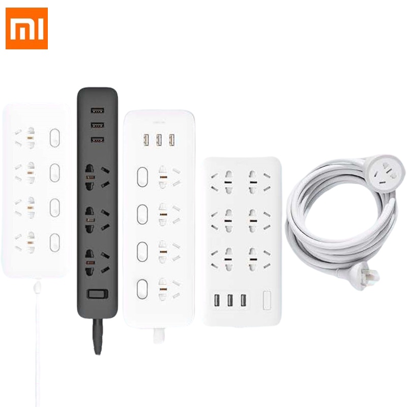 New Xiaomi Mi Mijia Home Electronic Power Strip Socket Fast Charging 3 ...