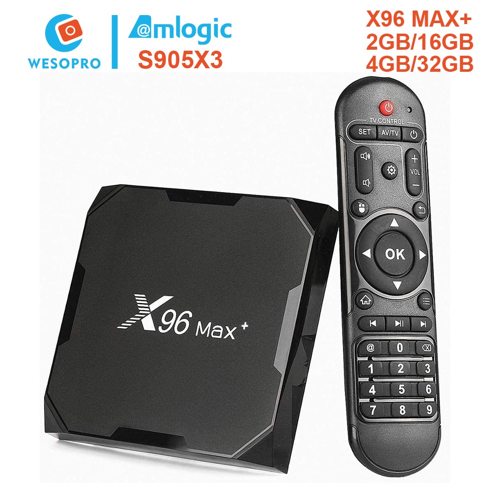 X96 Max Plus 4gb Ram 32gb Rom Smart Tv Box Android 9.0 Amlogic S905x3 Quad Core Wifi 4k Google ...