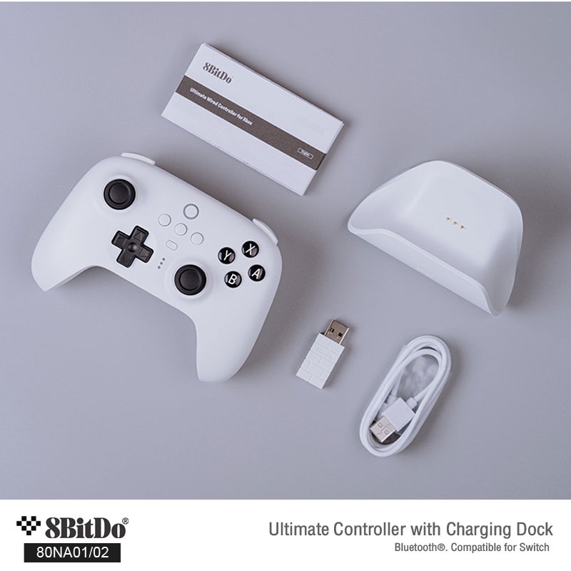 8Bitdo 80NA Ultimate Bluetooth 2.4g Controller with Charging Dock for ...