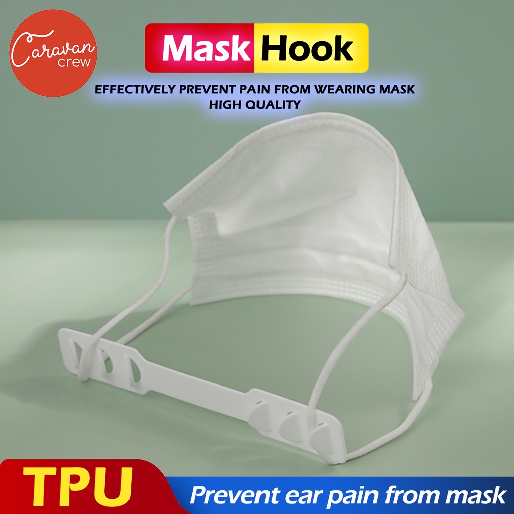 Caravan Crew Mask hook ที่คล้องสายหน้ากากอนามัย ซิลิโคนแบบนุ่ม ปรับ ...