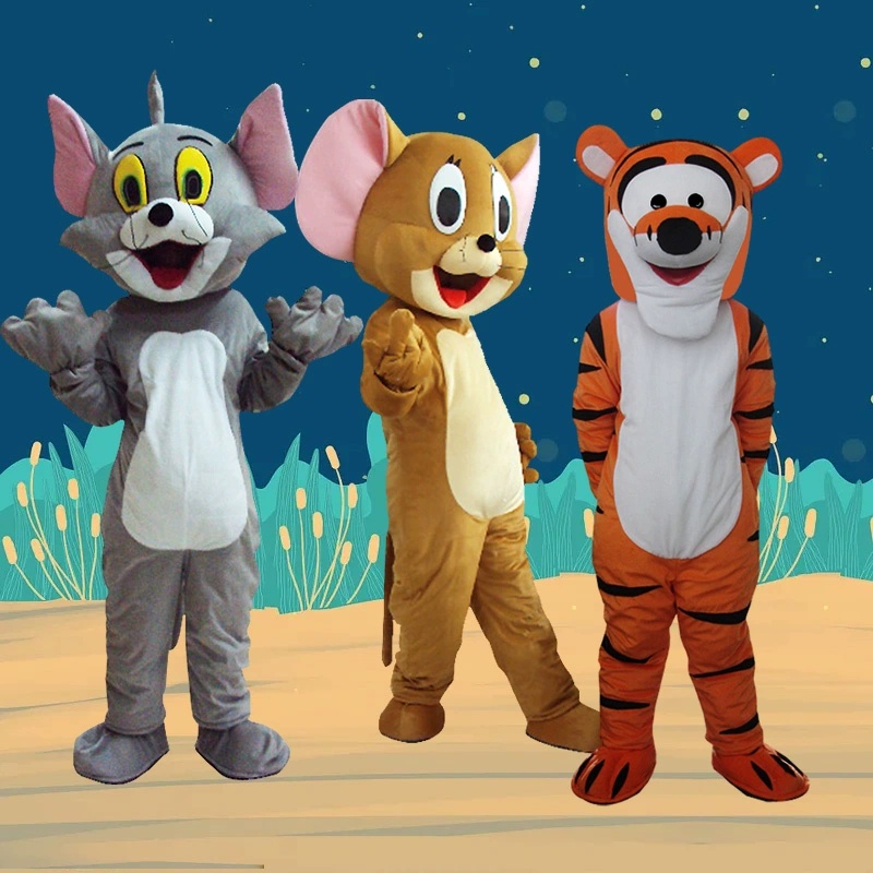 ☁Cat and Mouse Mascot Cosplay Costume Suit Adult Men Women Role Play ...