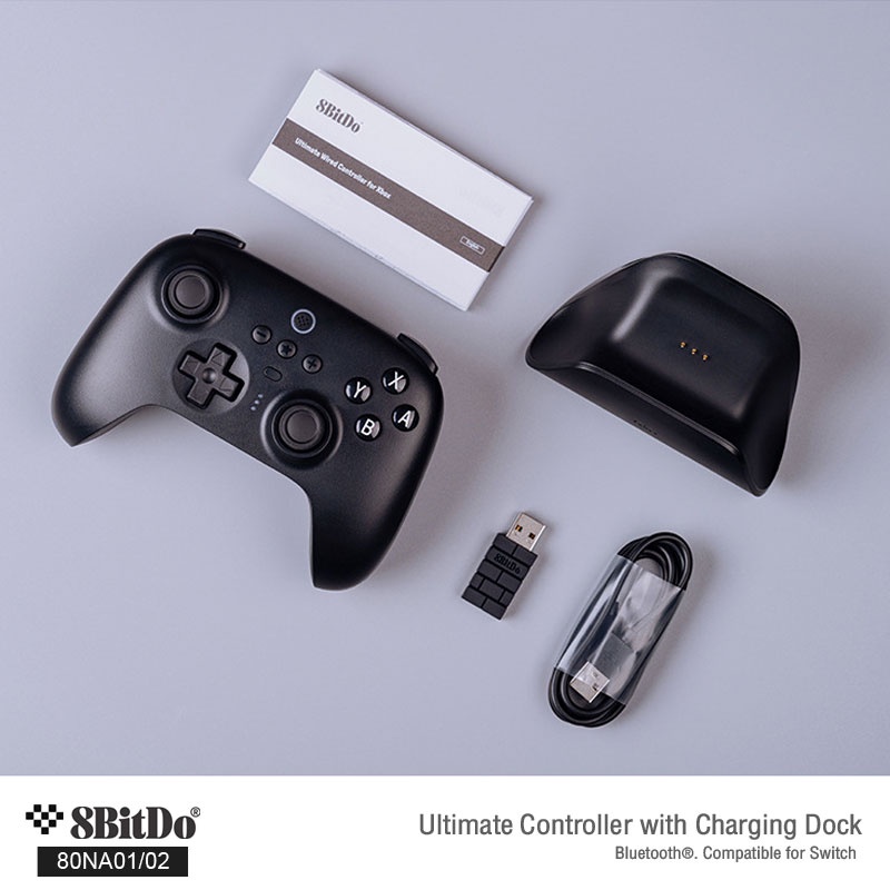 8Bitdo 80NA Ultimate Bluetooth 2.4g Controller with Charging Dock for ...