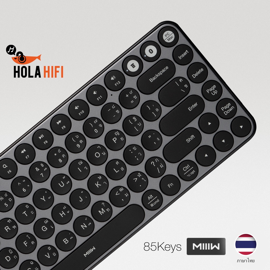 Xiaomi MIIIW (ไทย) Mini Bluetooth Dual Mode Keyboard 85 Keys (ภาษาไทย ...