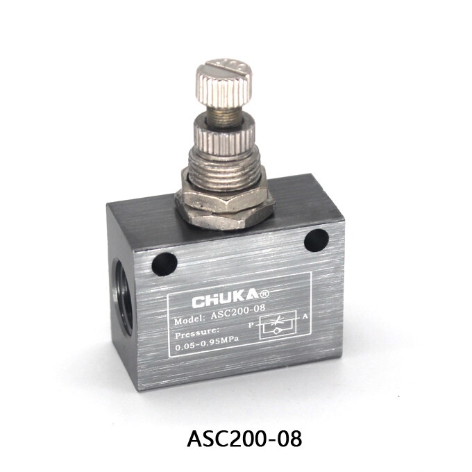Pneumatic Air Flow Control Valve Airtac ASC100-06 ASC200-08 ASC300-10 Chuka ASC Gas Speed ...
