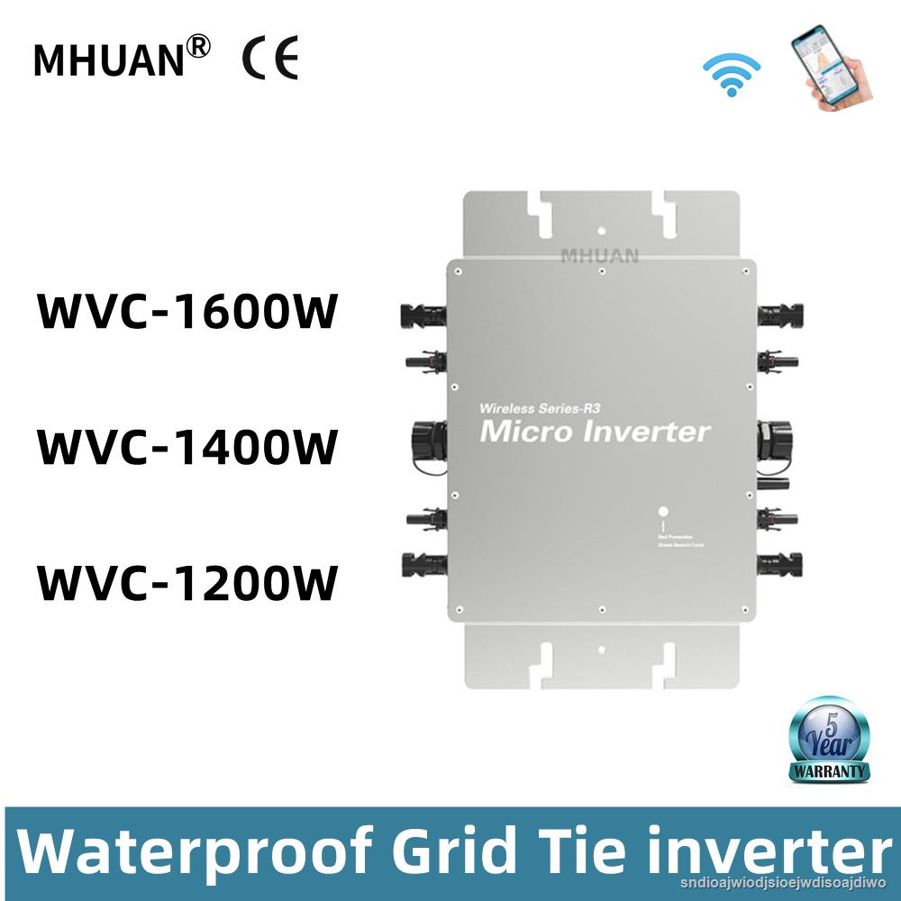 1600W 1400W 1200W Solar Grid Tie Inverter Input DC22V 60V to AC110V ...