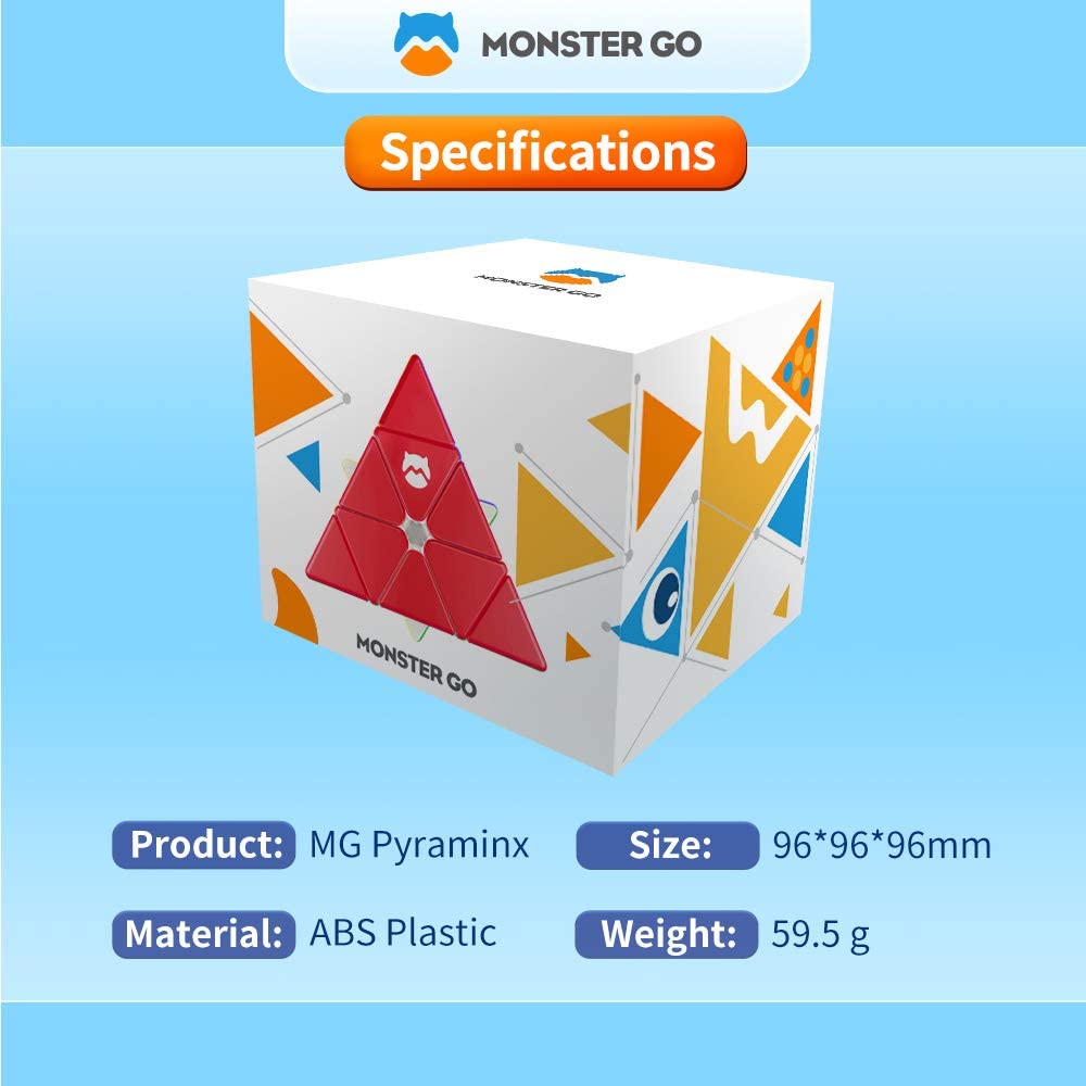 ลูกบาศก์พีระมิดปริศนา ทรงสามเหลี่ยม ลายมอนสเตอร์ Gan รูบิค 3x3 แม่เหล็ก ...