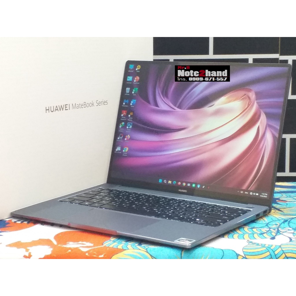 โน๊ตบุ๊คมือสอง Huawei CPU AMD Ryzen 5 4600H จอ14”2K แรม16+NVMe 512 ...