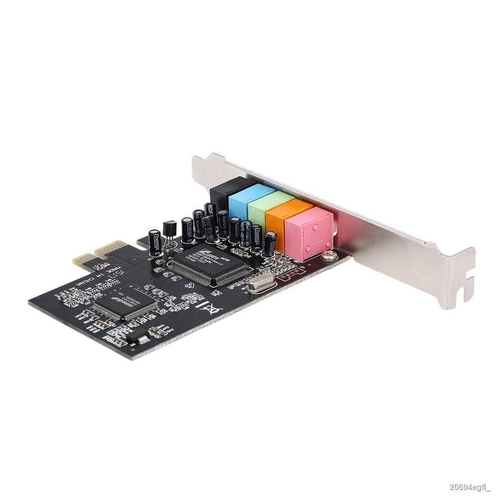 PCI E Express Expansion Card 5.1 Sound 5 Port Sound Card Stereo ...