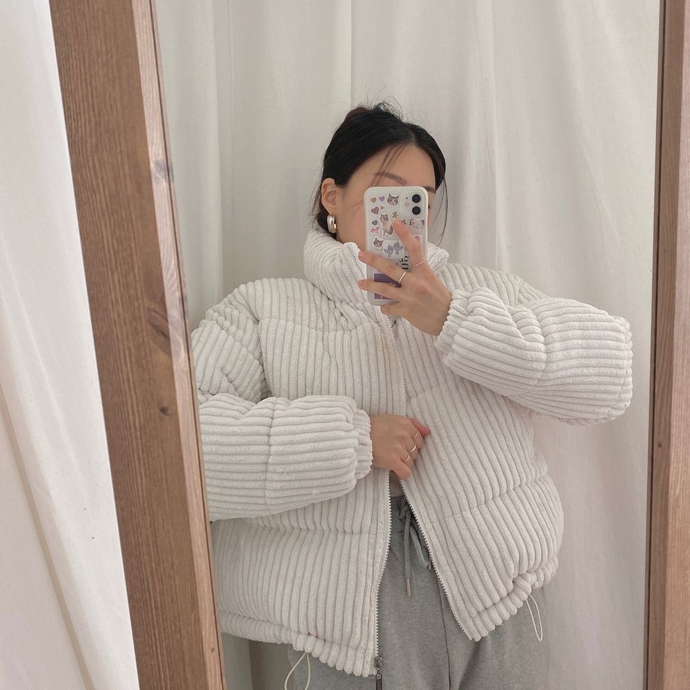 [พร้อมส่ง] Monkey - puffer jacket เสื้อโค้ทลูกฟูก กันหนาว กันลม เสื้อแจ ...