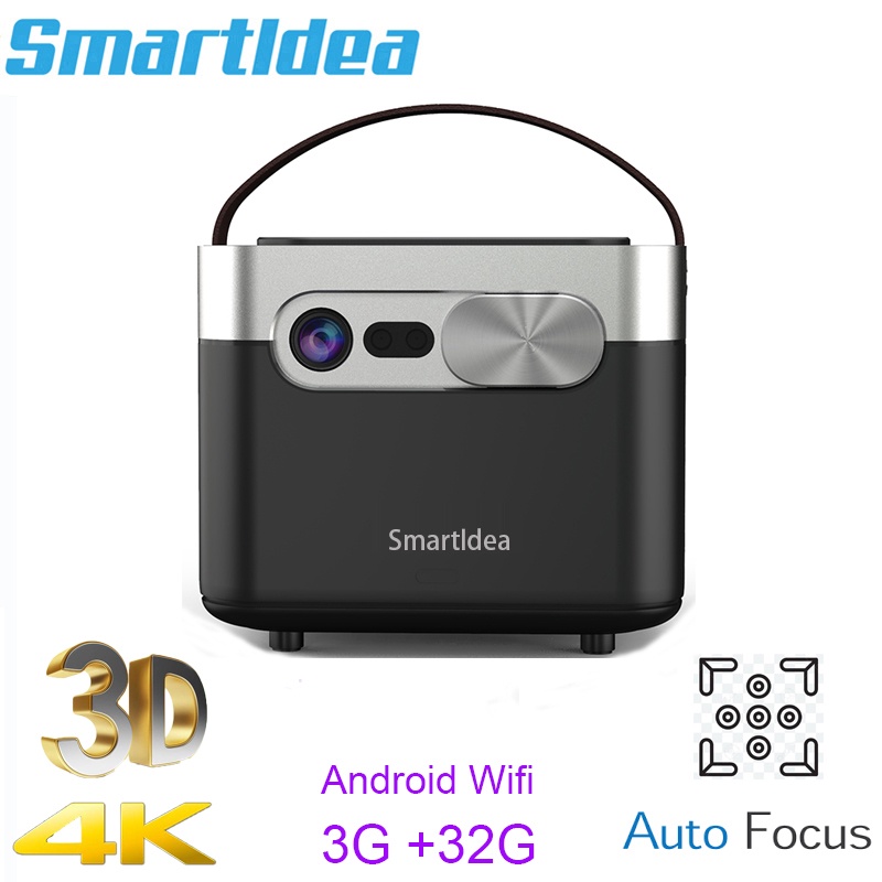 BSmartldea D25 Full HD 1920x1080 Projector 4K 3D ANSI 1000lumens Android (3G 32G) 5G wifi DLP ...