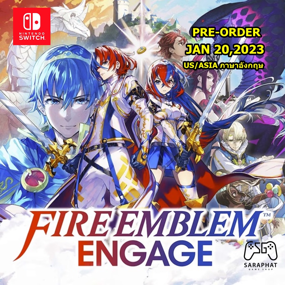 (มือสอง) มือ2 เกม Nintendo Switch FIRE EMBLEM Three Houses ภาษาอังกฤษ ...