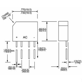Rectifier Bridge KBPC2510 KBPC2508 KBPC2506 KBPC2504 KBPC2502 KBPC2501 ...