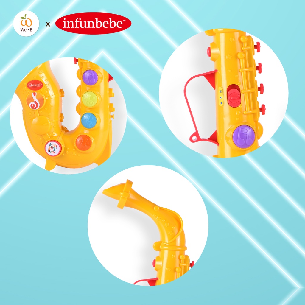 Wel-B x Infunbebe 1st Saxophone (แซ็กโซโฟนของเล่นเด็ก) - ของเล่น ของ ...